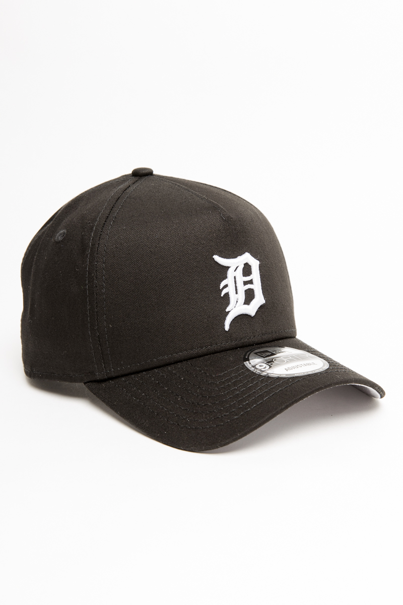 DETROIT TIGERS NEW ERA A-FRAME CROWN 9FORTY SNAPBACK- BLACK/WHITE ...