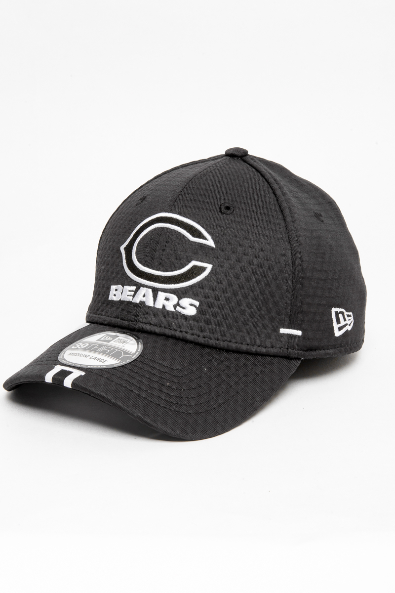 CHICAGO BEARS NEW ERA 2019 NFL TRAINING 39THIRTY FITTED CAP- BLACK ...