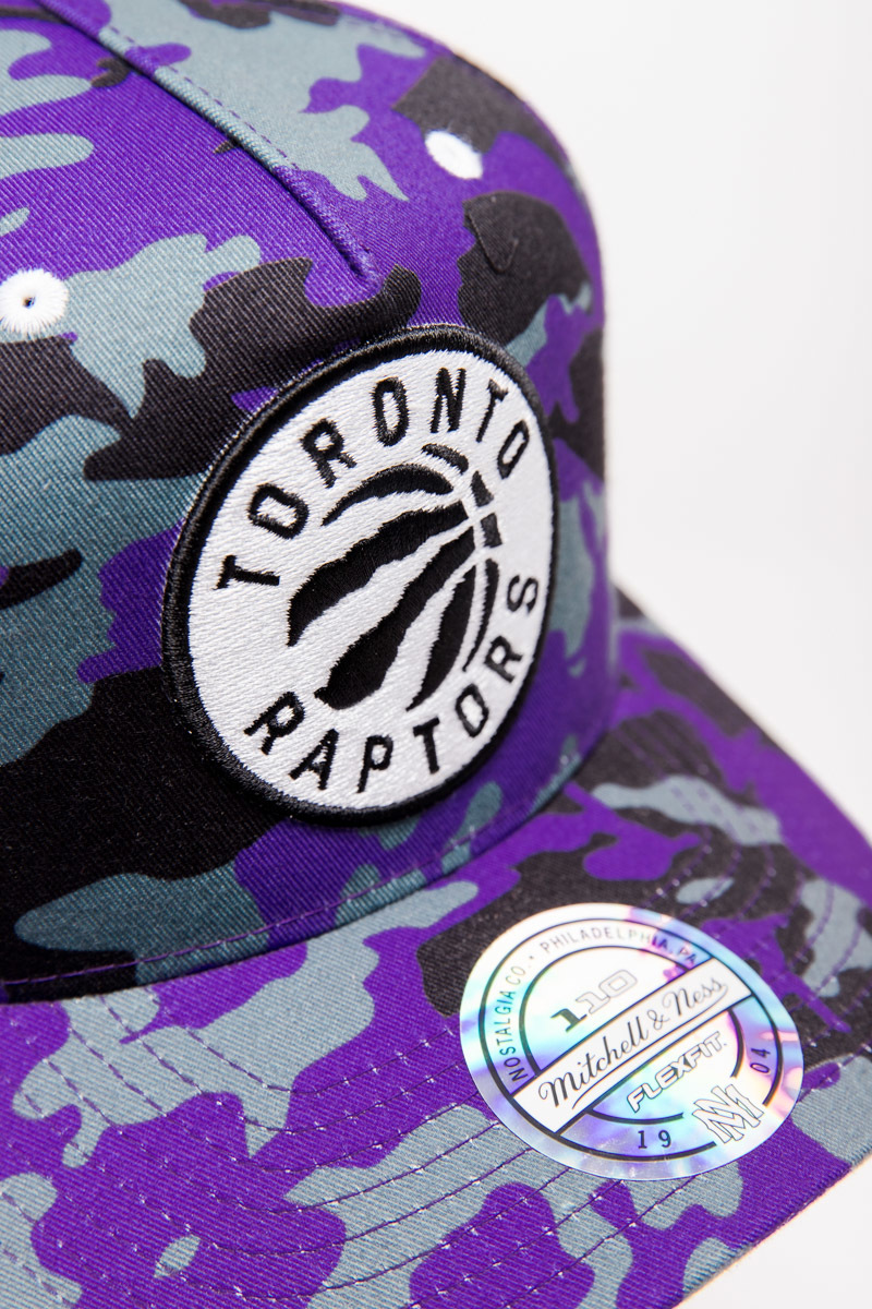 TORONTO RAPTORS ALL CAMO 110 PINCH CROWN SNAPBACK- PURPLE | Stateside ...