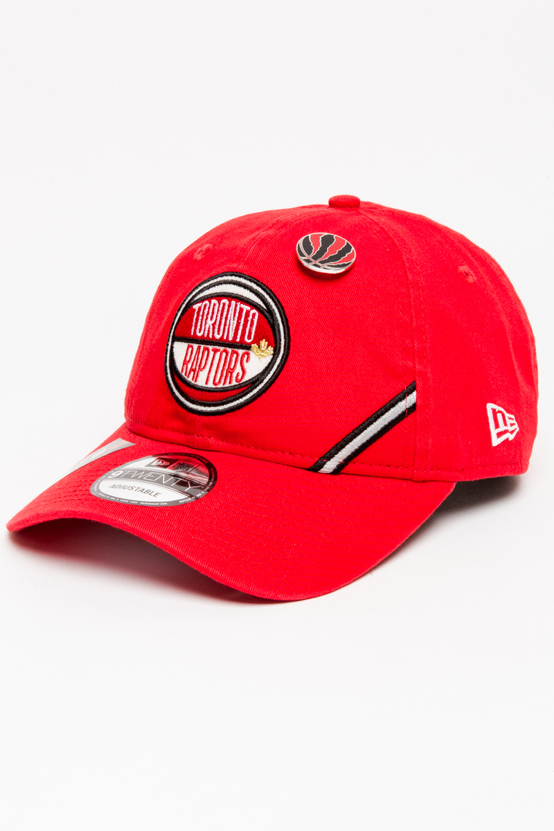 TORONTO RAPTORS NEW ERA 2019 NBA DRAFT 9TWENTY STRAPBACK CAP- RED ...