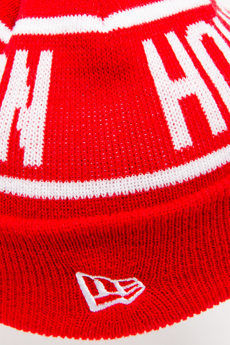 HOUSTON ROCKETS NEW ERA KNITTED POM BEANIE- YOUTH RED | Stateside Sports