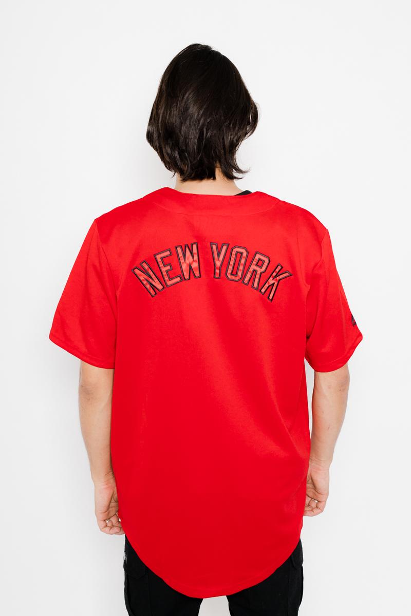 NEW YORK YANKEES REPLICA BASEBALL JERSEY - RED MENS | Stateside Sports