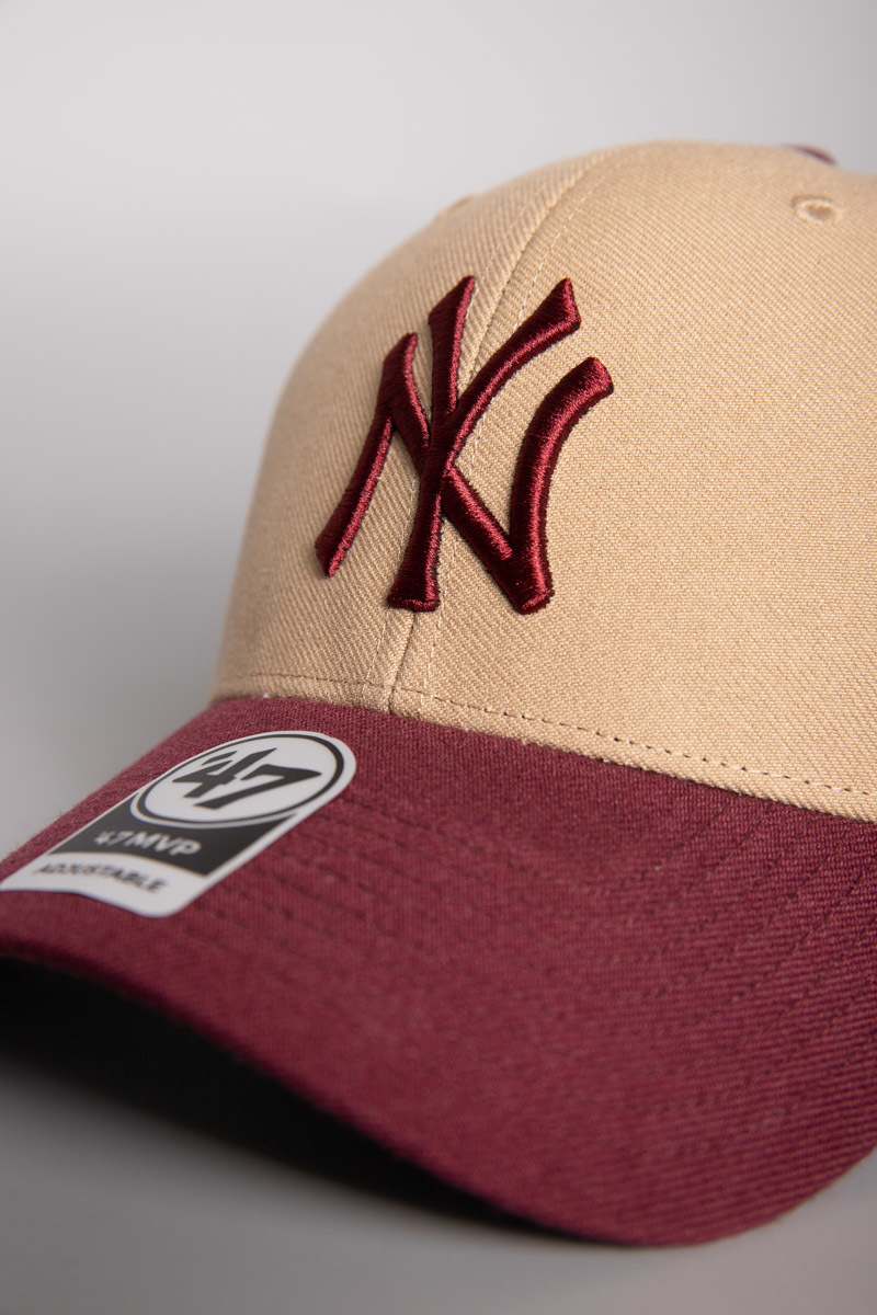 NEW YORK YANKEES TWO TONE '47 MVP SNAPBACK- TAN/RED | Stateside Sports