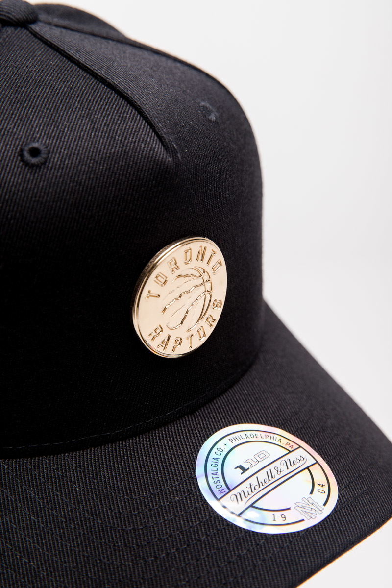 TORONTO RAPTORS GOLD METAL 110 PINCH CROWN SNAPBACK- BLACK | Stateside ...
