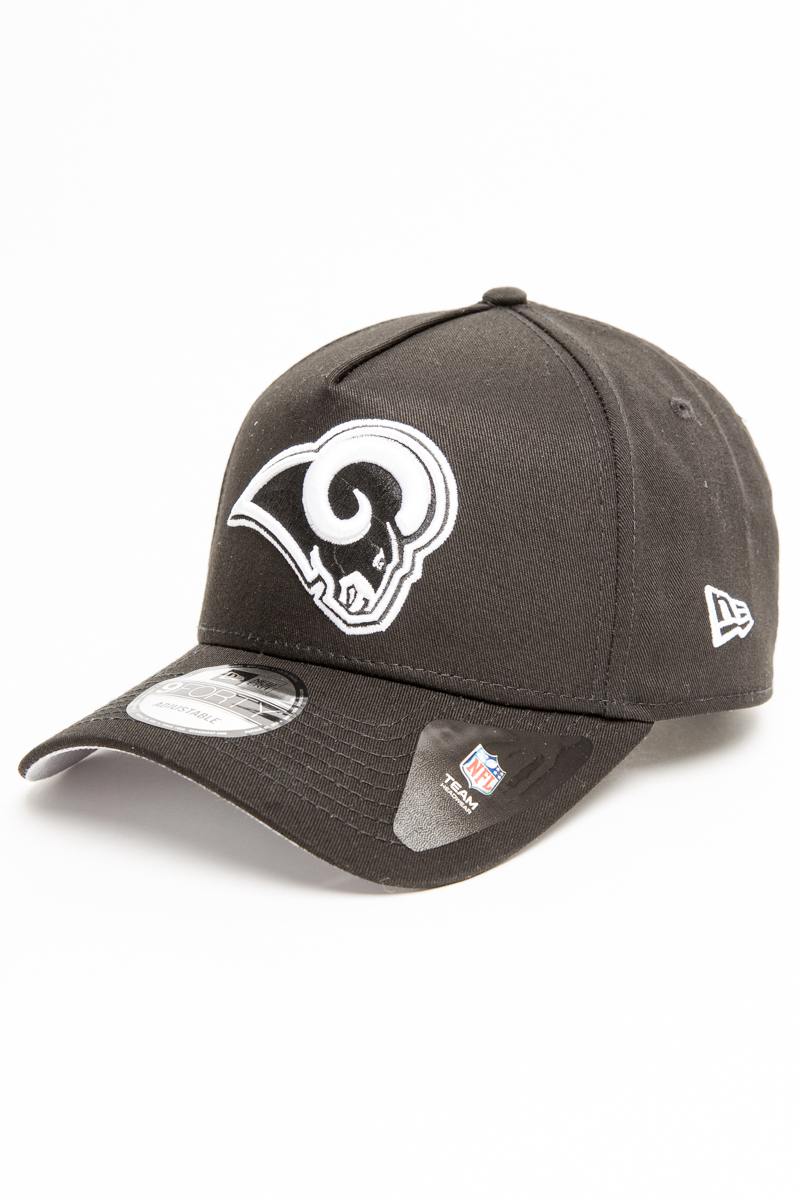 LOS ANGELES RAMS NEW ERA A-FRAME CROWN 9FORTY SNAPBACK- BLACK/WHITE ...
