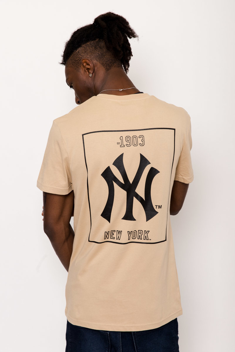 NEW YORK YANKEES MARQUER T-SHIRT- MENS TAN | Stateside Sports