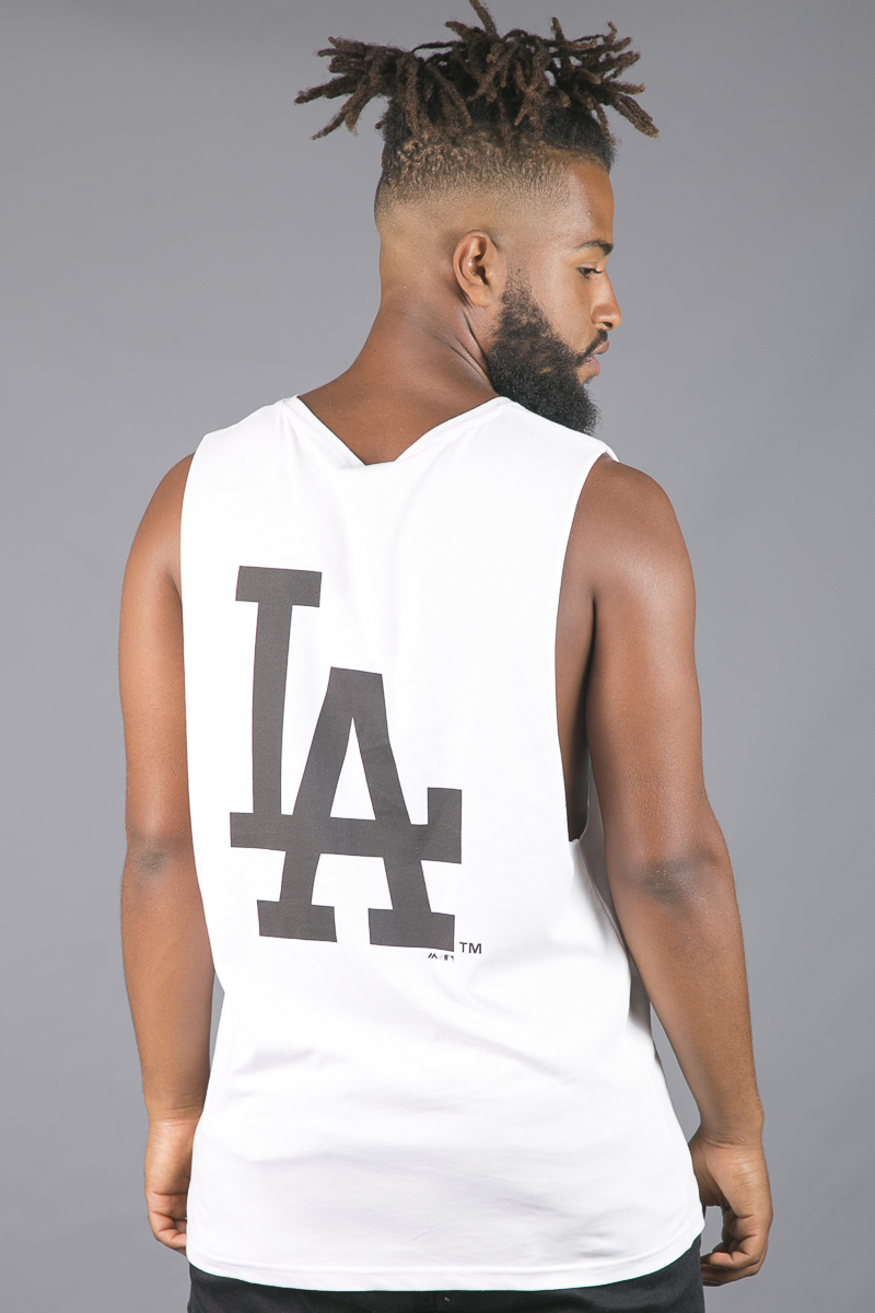 LOS ANGELES DODGERS DRAIKE MUSCLE - WHITE MENS | Stateside Sports