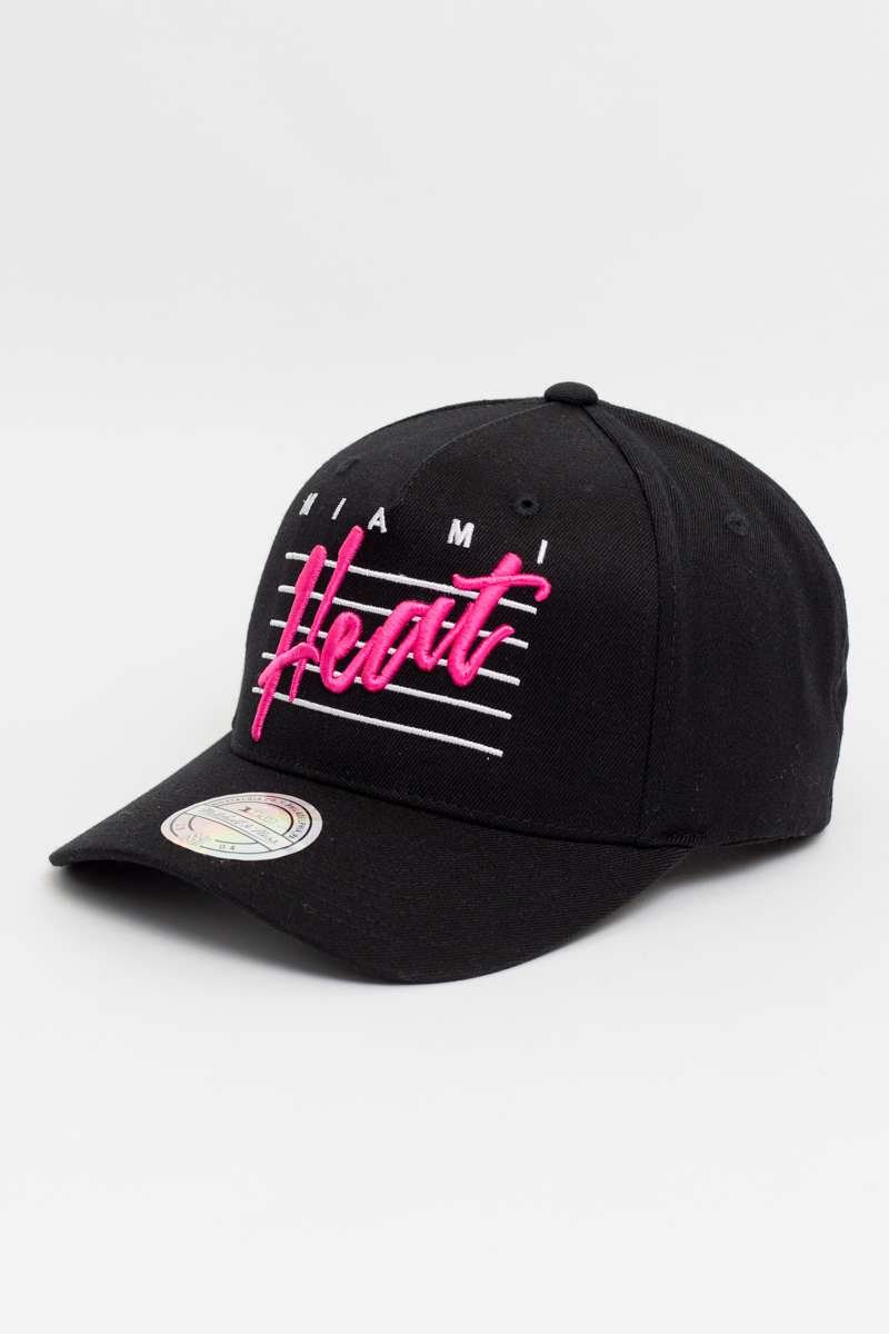 MIAMI HEAT CURSIVE SCRIPT FLEX 110 SB BLK | Stateside Sports
