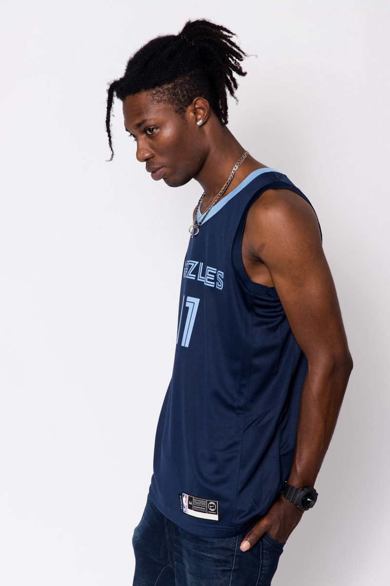 MIKE CONLEY MEMPHIS GRIZZLIES NIKE SWINGMAN JERSEY- MENS NAVY BLUE ...