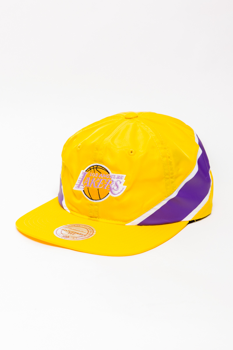 Vintage Nylon Strapback Cap- Yellow/Purple | Stateside Sports