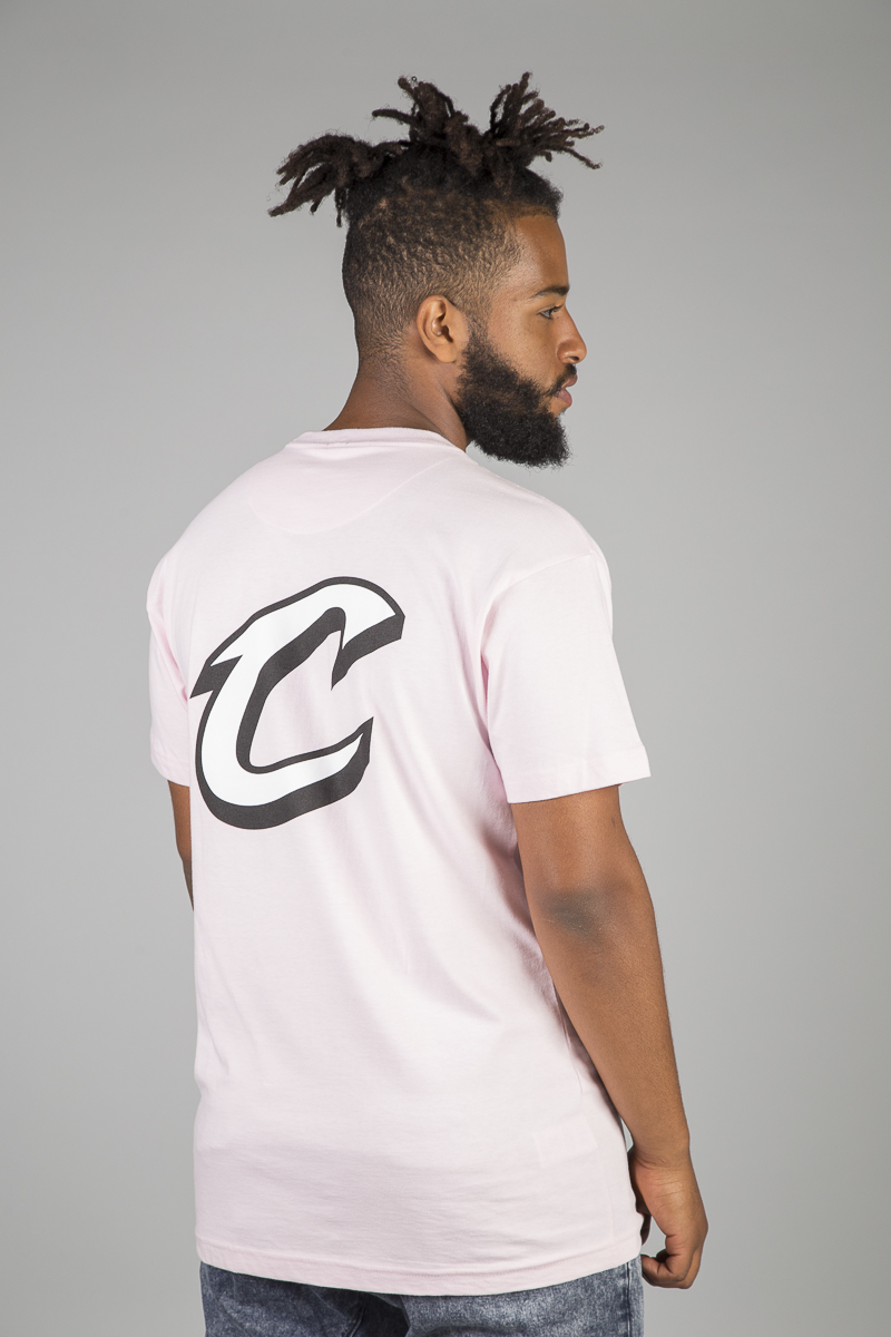 CLEVELAND CAVALIERS MONO LOGO TEE - PINK MENS | Stateside Sports