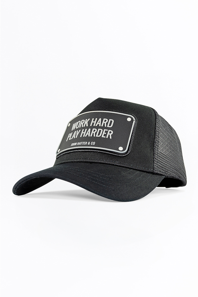 WORK HARD PLAY HARDER Trucker Hat | Stateside Sports