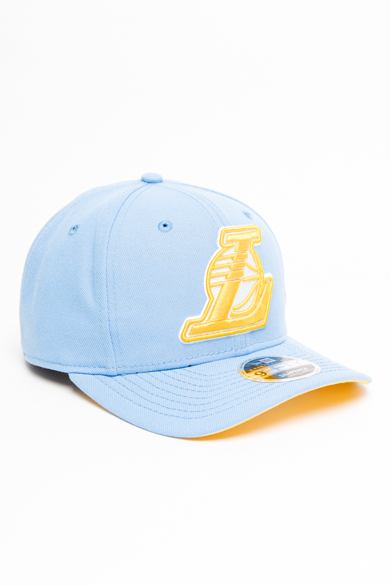 LOS ANGELES LAKERS NEW ERA ORIGINAL FITTED 9FIFTY SNAPBACK- AQUA BLUE ...