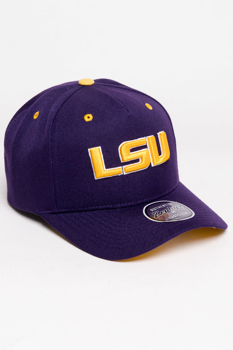 LSU TIGERS 5 PANEL PINCH CROWN SNAPBACK- PURPLE | Stateside Sports