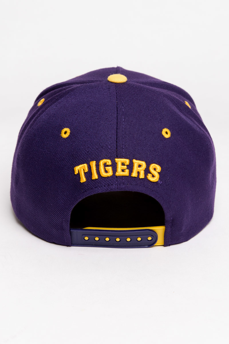 LSU TIGERS 5 PANEL PINCH CROWN SNAPBACK- PURPLE | Stateside Sports