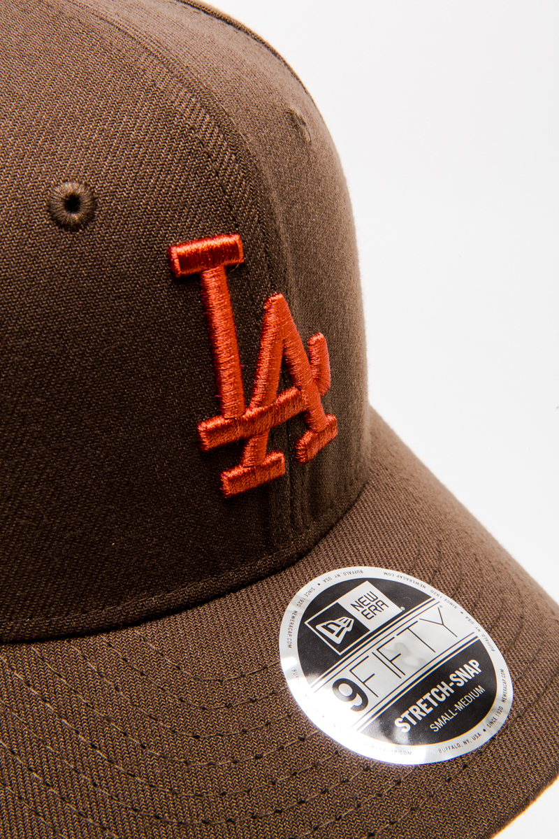 LOS ANGELES DODGERS NEW ERA STRETCH-SNAP 9FIFTY SNAPBACK- BROWN ...