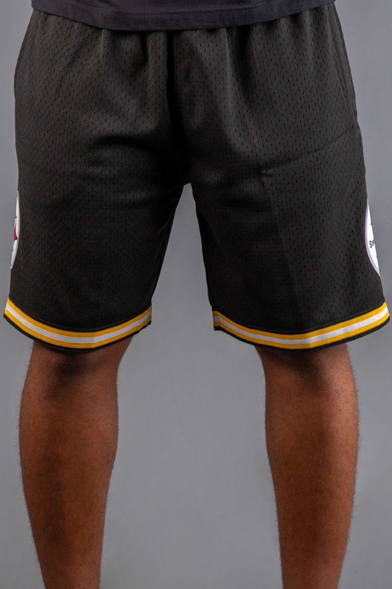 PITTSBURGH STEELERS NFL MESH SHORTS- MENS BLACK | Stateside Sports