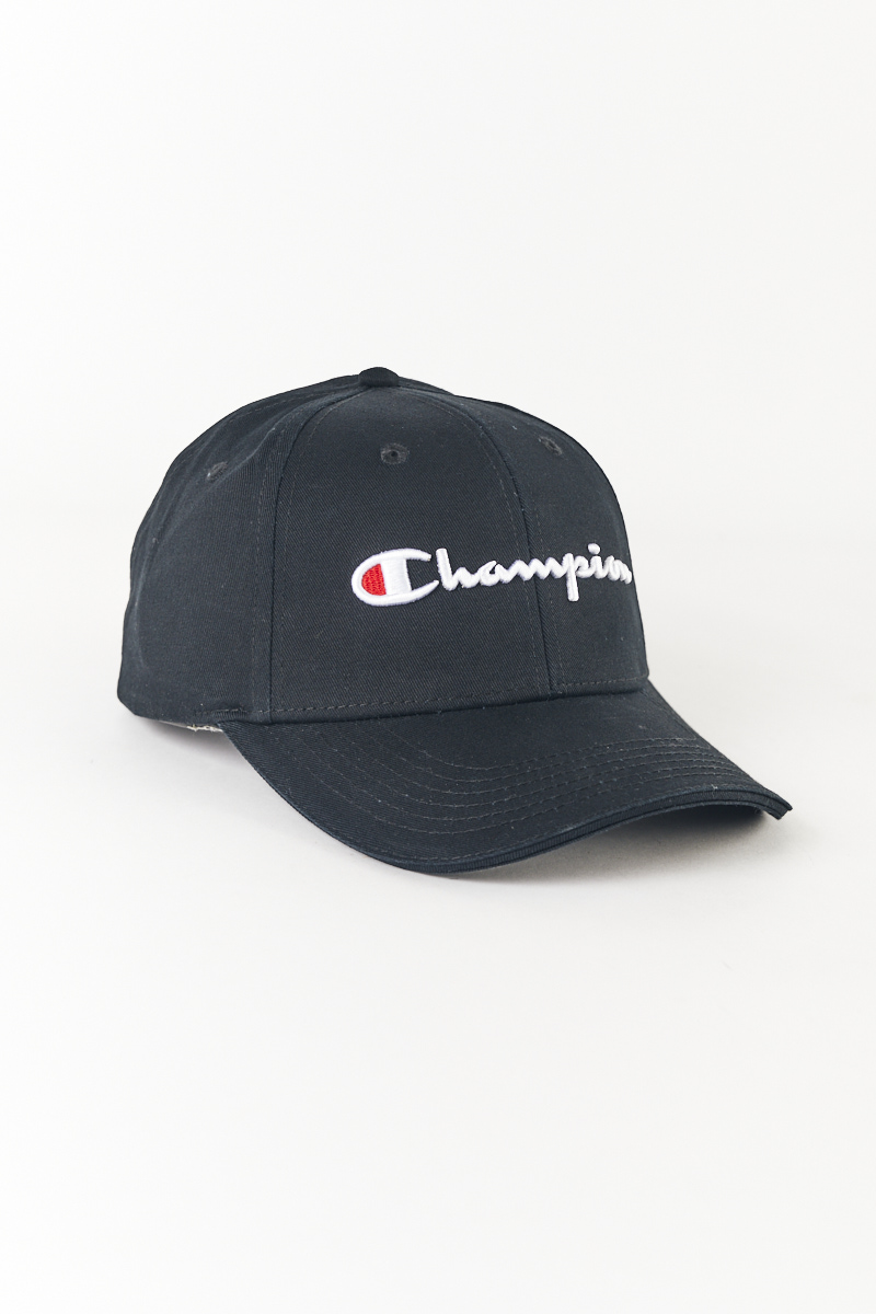 Champion Script Snapback in Black | Stateside Sports
