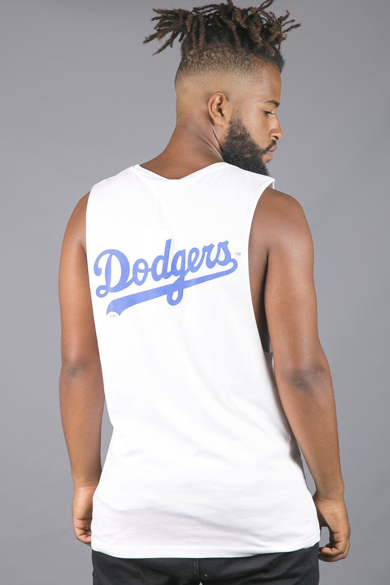 LOS ANGELES DODGERS WALT MUSCLE TEE - WHITE MENS | Stateside Sports