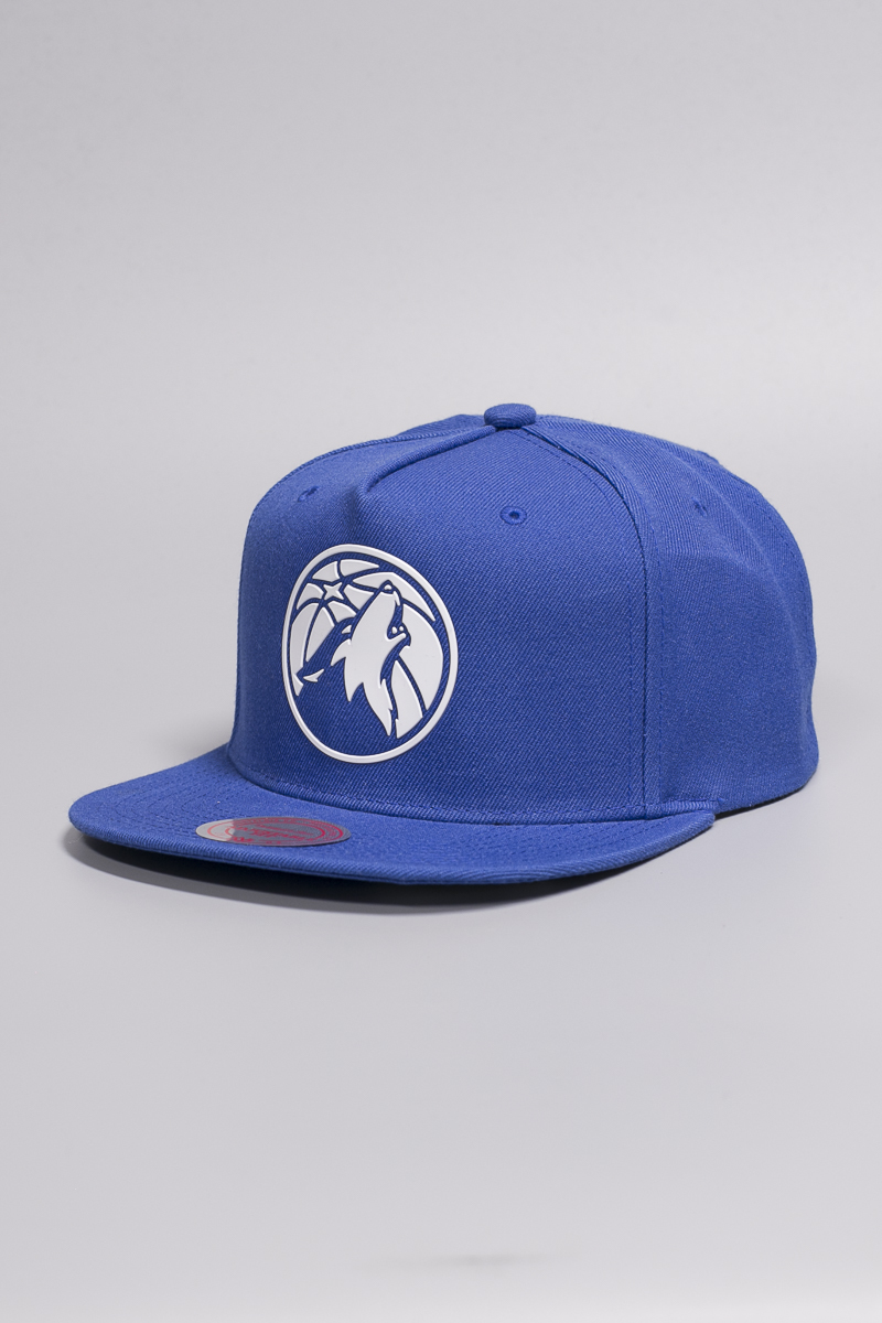 MINNESOTA TIMBERWOLVES OUTLINE PINCH CROWN SNAPBACK - OCEAN BLUE ...