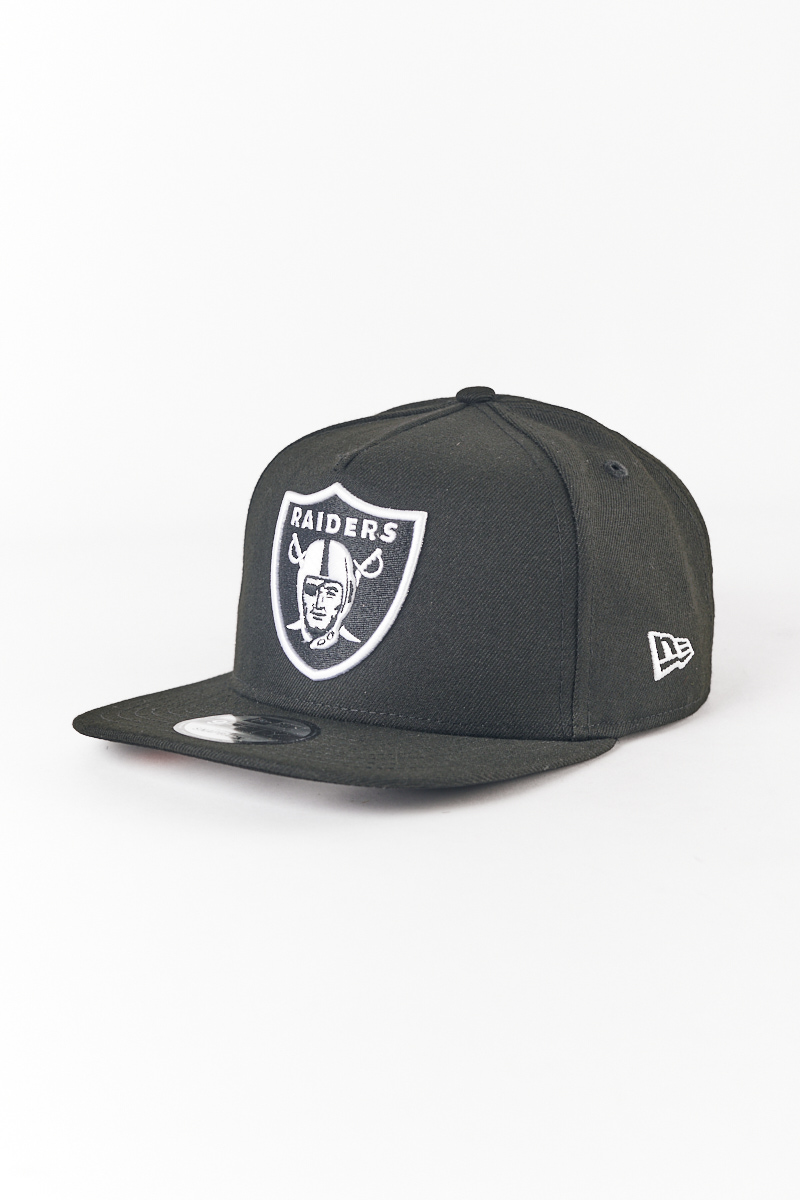 Las Vegas Raiders 9FIFTY A-Frame Snapback in Black/White | Stateside Sports